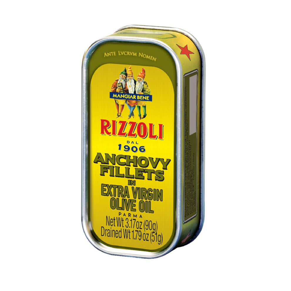 Rizzoli Anchovy Fillets Olive Oil Tin 3.17 oz – Chef's Mandala Gourmet ...