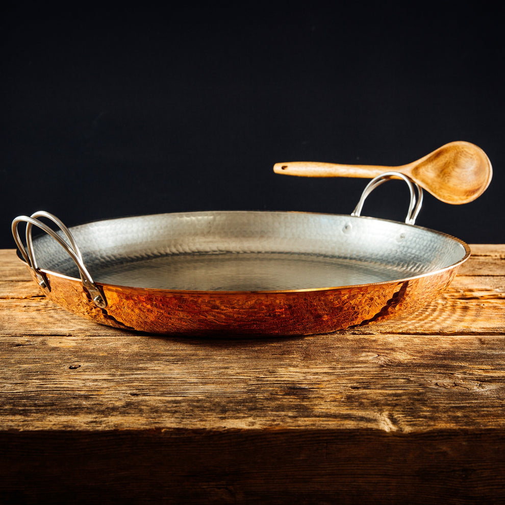 Alicante Copper Paella Pan (Handmade!) – Chef's Mandala Gourmet Store