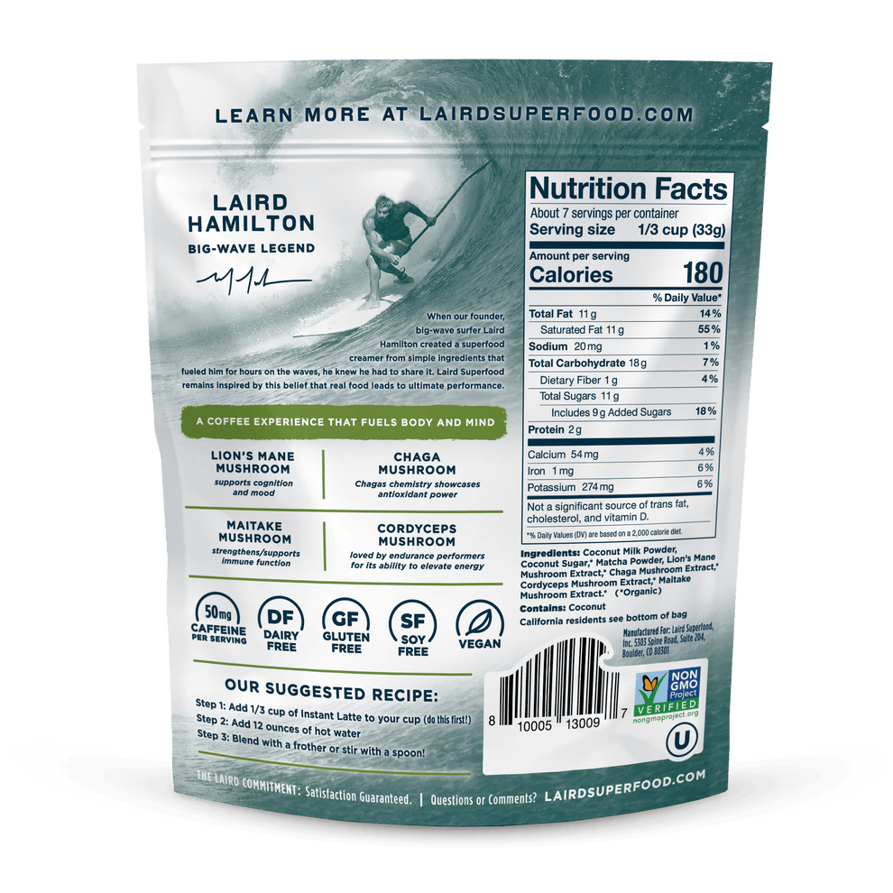Matcha Instant Latte with Adaptogens – Chef's Mandala Gourmet Store