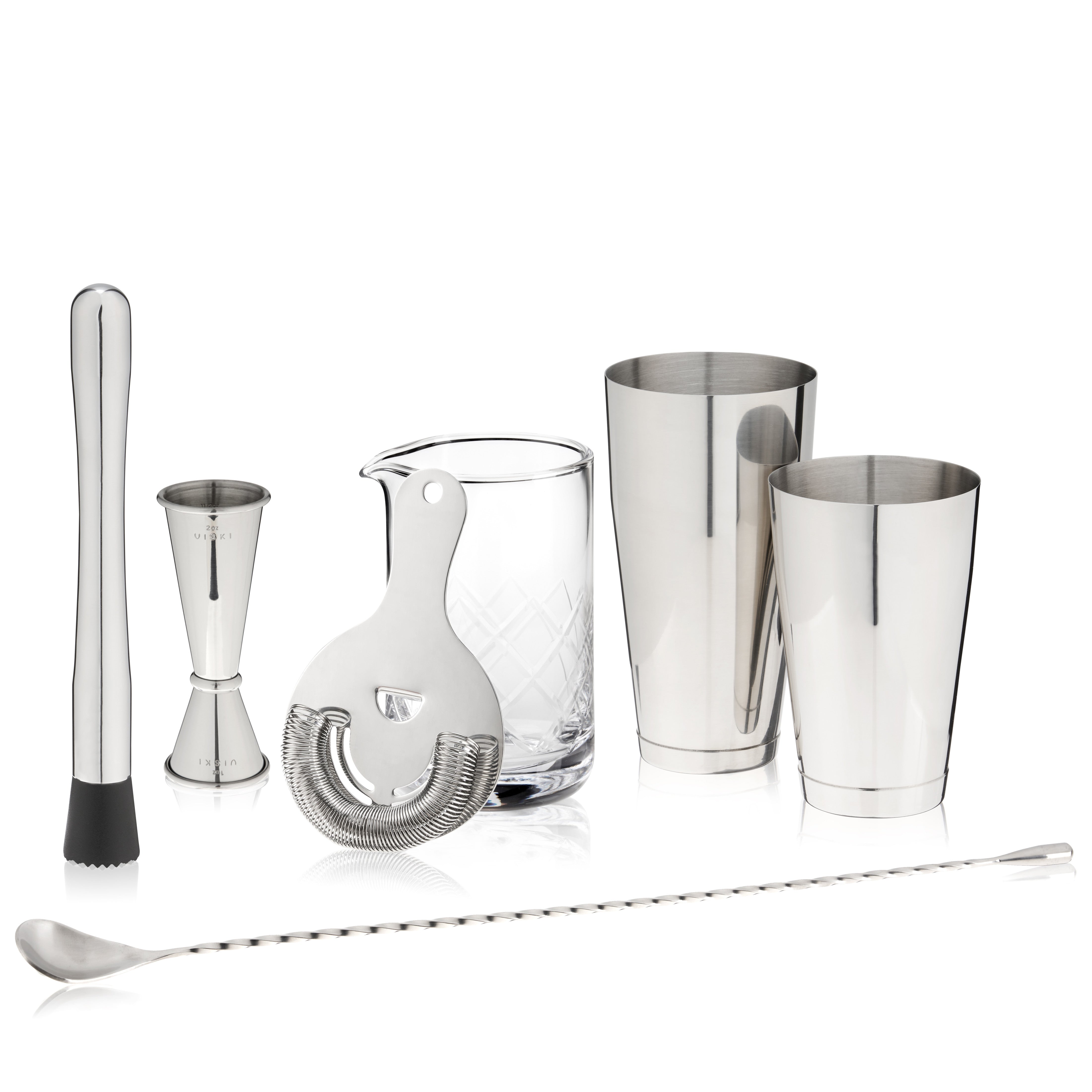 7-Piece Stainless Steel Barware Set – Chef's Mandala Gourmet Store